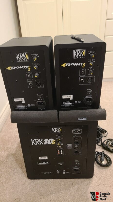 KRK Rokit 5 Gen 3 with matching KRK 10s Subwoofer Photo #4380729 ...