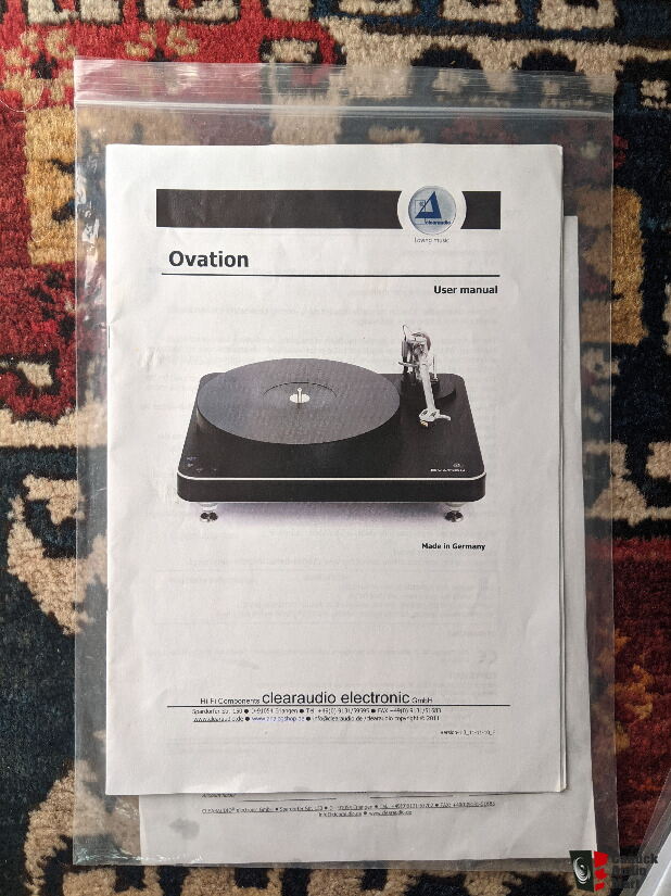 Clearaudio Ovation turntable with tone arm, cartridge, phono stage ...