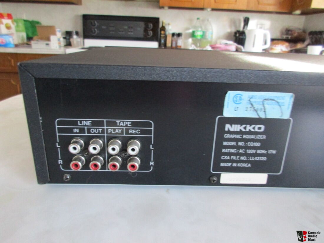 Nikko Stereo Graphic Equalizer EQ100 with Spectrum Analyzer Photo ...