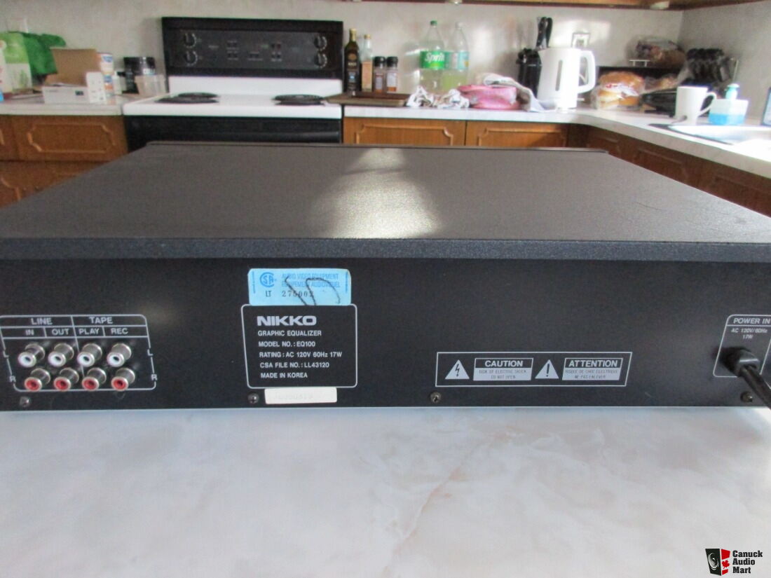 Nikko Stereo Graphic Equalizer EQ100 with Spectrum Analyzer Photo ...
