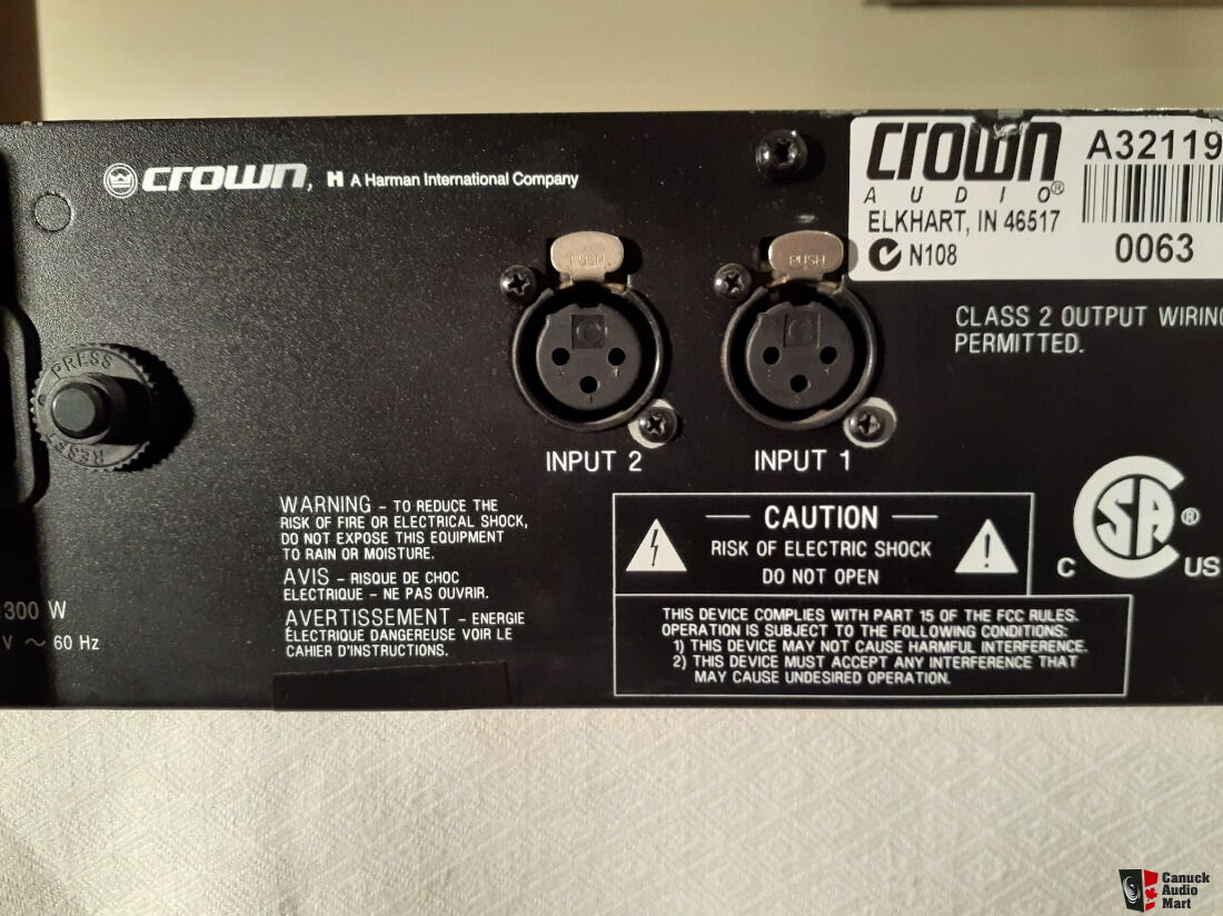 Crown XLS602 Power Amplifier Photo #4390589 - Canuck Audio Mart