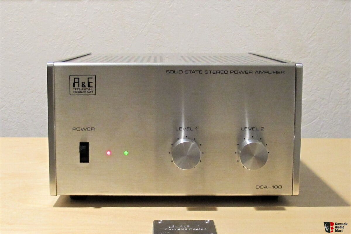 A&E Technical Research DCA 100 solid state stereo power amplifier ...