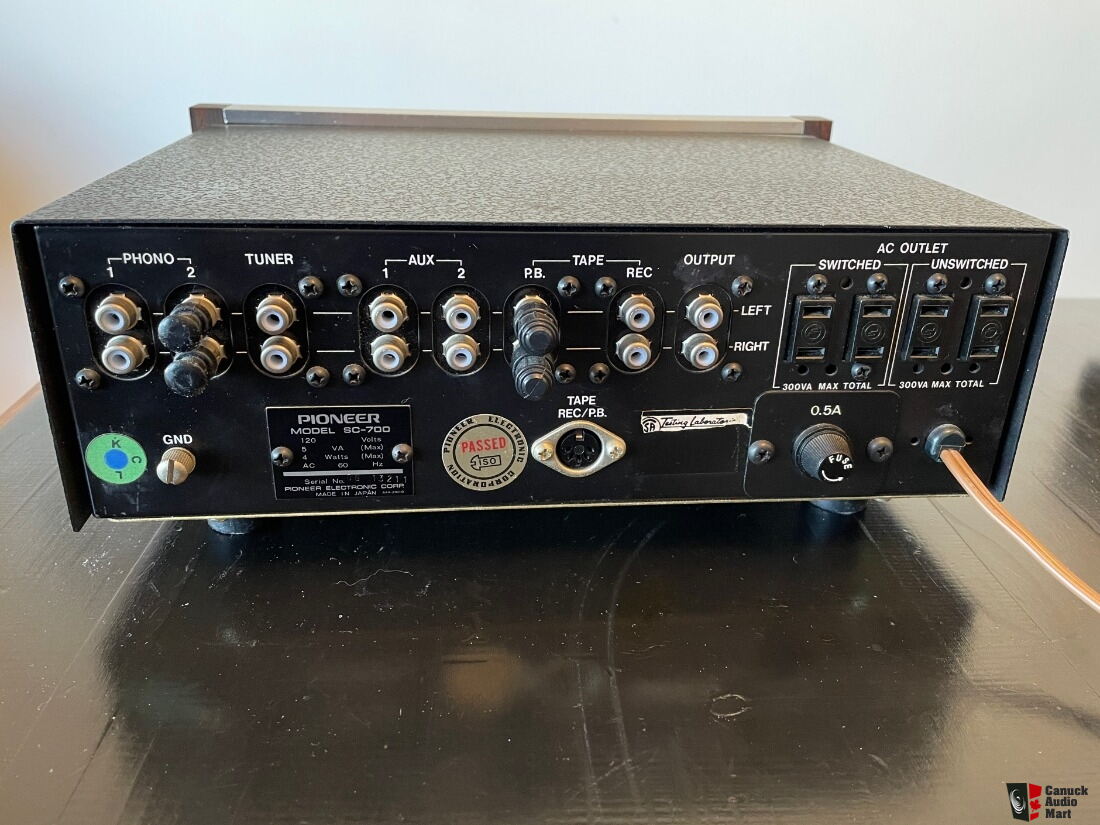 Pioneer SC-700 Preamp, SM-700 Power Amp, TX-500 Tuner Photo #4405007 ...