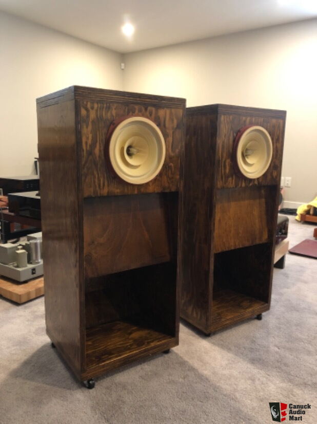 Custom Coral Betta - Single driver Full range back loaded horn Speakers ...