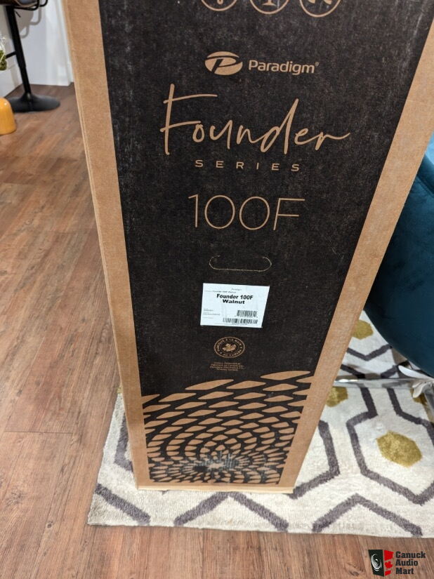 Paradigm FOUNDER 100F Speakers (Walnut): MINT Trade-In; acX Wrnty; 30% ...