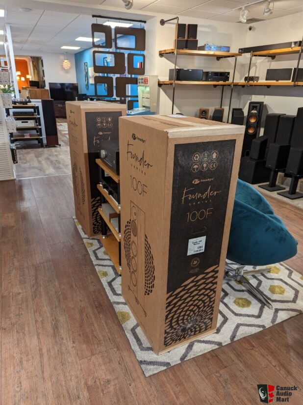 Paradigm FOUNDER 100F Speakers (Walnut): MINT Trade-In; acX Wrnty; 30% ...