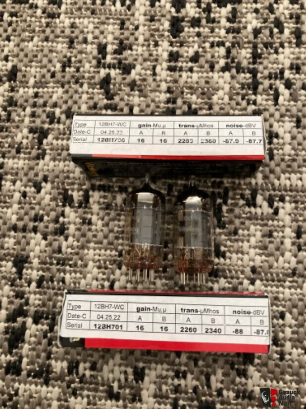 Matched Pair Wathen Cryotone 12bh7 WC Tubes / Essentially New Photo ...