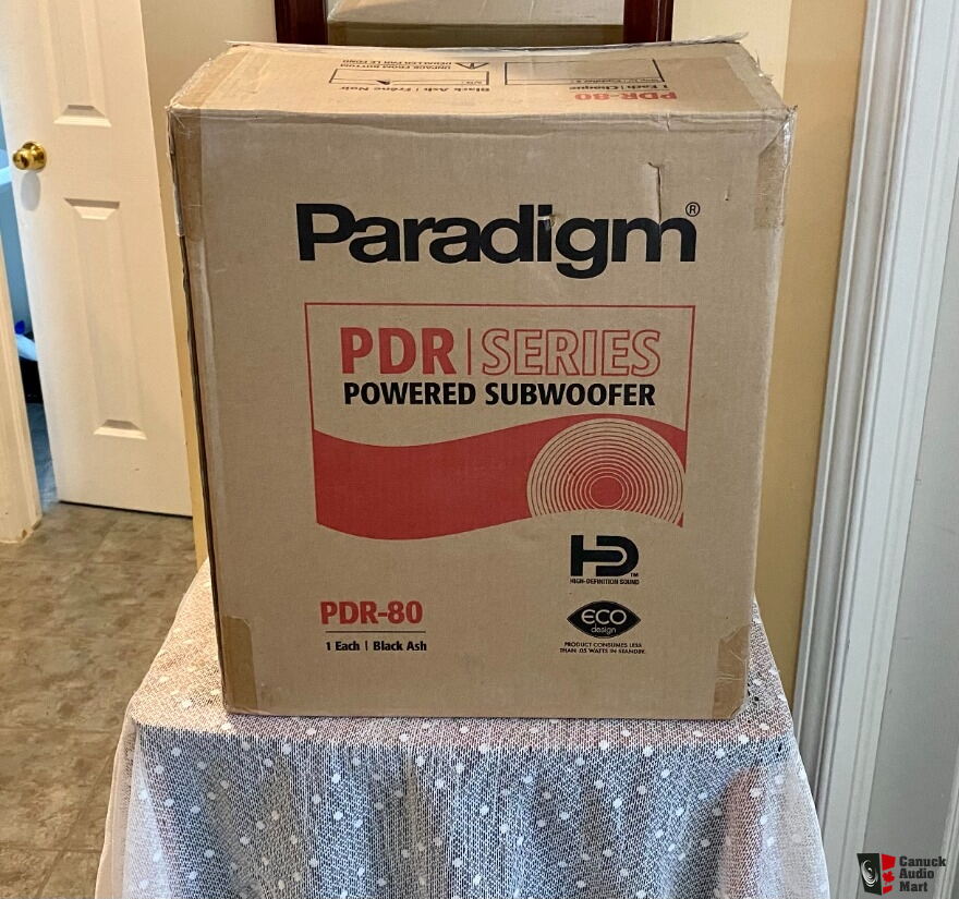Great Sounding Paradigm 8" Active Subwoofer PDR-80 Photo #4415135 ...