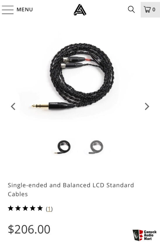 Genuine Audeze Single ended cable For Sale - US Audio Mart