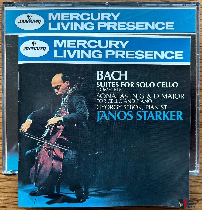 Janos Starker Bach Suites 1963/1965 recordings; early double disc 1991 ...