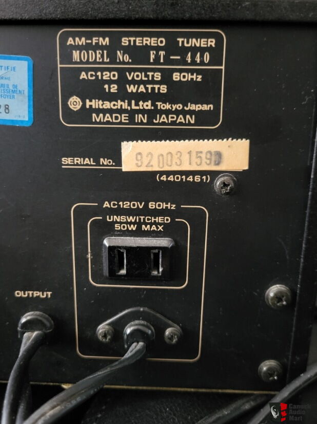 Hitachi FT-440 Photo #4418103 - Canuck Audio Mart