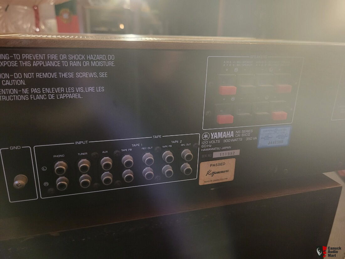 Yamaha CA 610 integrated amp and CT 610 tuner Photo #4420132 - Canuck ...