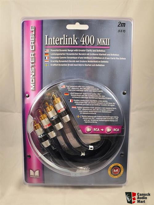 Brand new Monster Cable Interlink 400 mkII interconnects (2M) For Sale ...