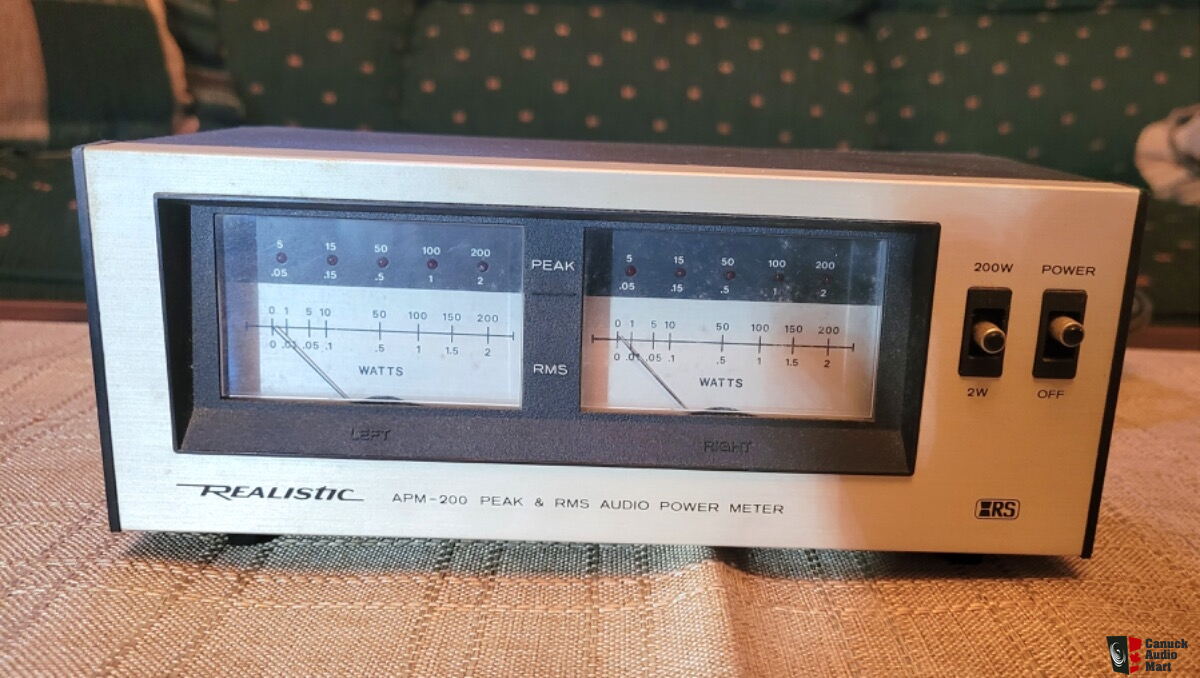 Realistic Amp-200 Power Meter For Sale - Canuck Audio Mart