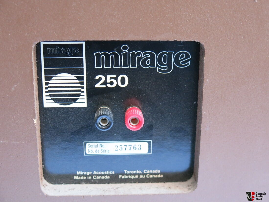 Mirage Model 250 Bookshelf Speakers Photo #4423847 - Canuck Audio Mart