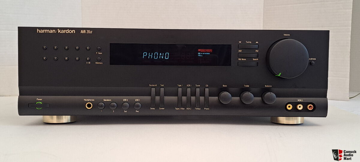 Superb Harman Kardon AVR20 II Receiver w/phono stage Photo #4425676 ...