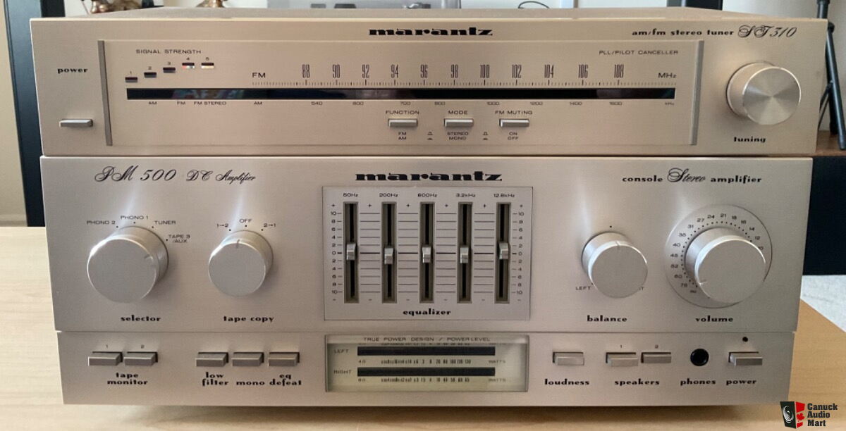 Marantz PM500 DC Amplifier and ST310 Tuner Photo #4435871 - US Audio Mart