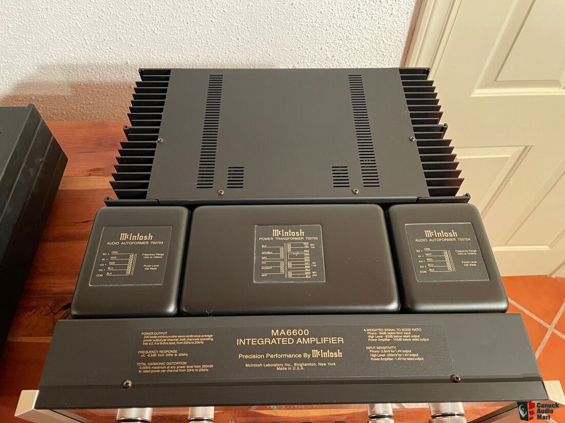 McIntosh MA6600 Integrated Amplifier 200W + 200W w/ FM/HD Tuner Module ...