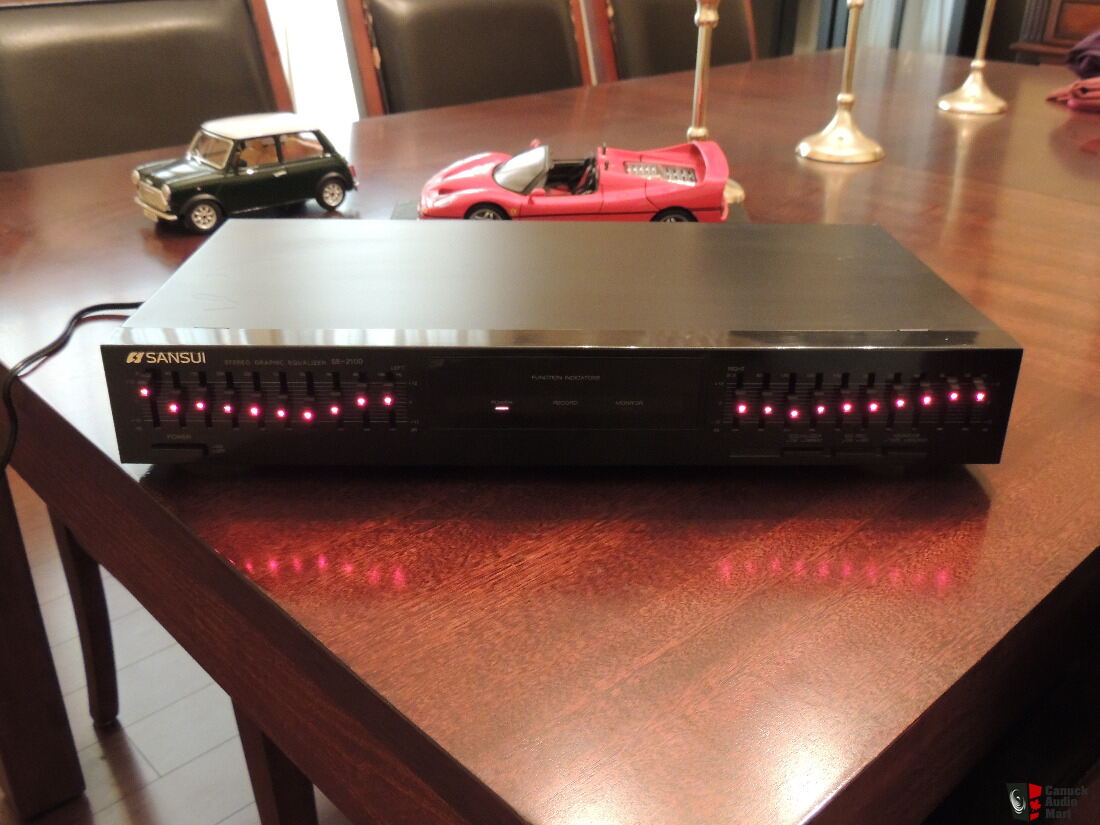 Rare Sansui SE-2100 Graphic Equalizer , 10 band x 2, +/- 12db, 10hz ...