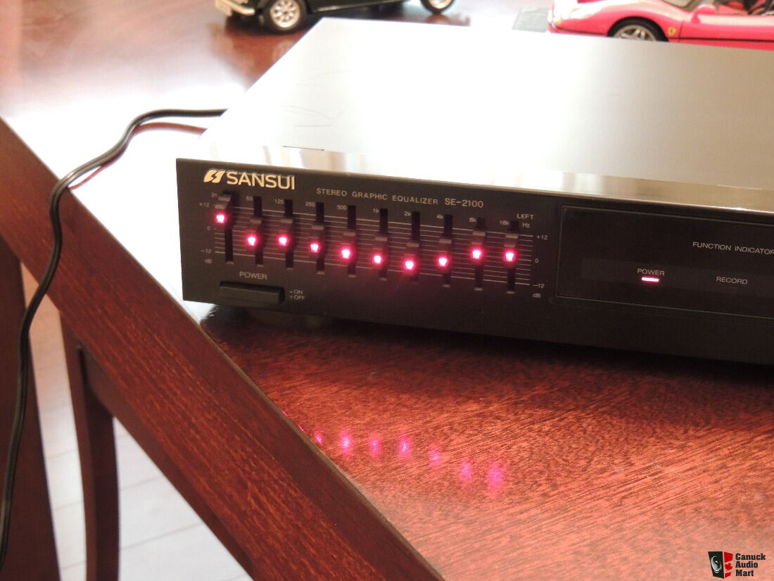 Rare Sansui SE-2100 Graphic Equalizer , 10 band x 2, +/- 12db, 10hz ...