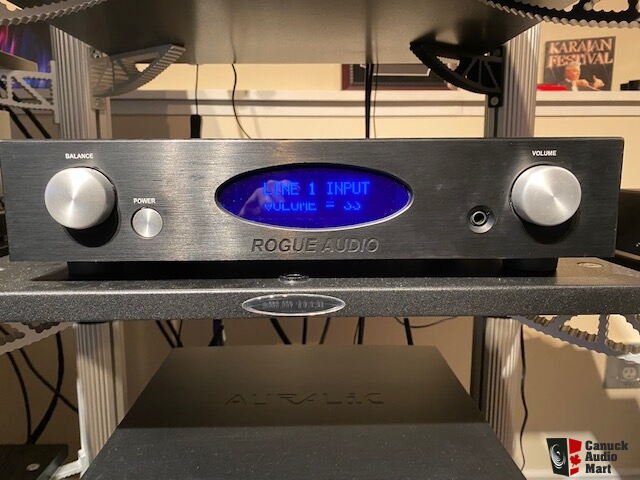 Rogue Audio RP-1 preamp with remote Dealer Ad - Canuck Audio Mart