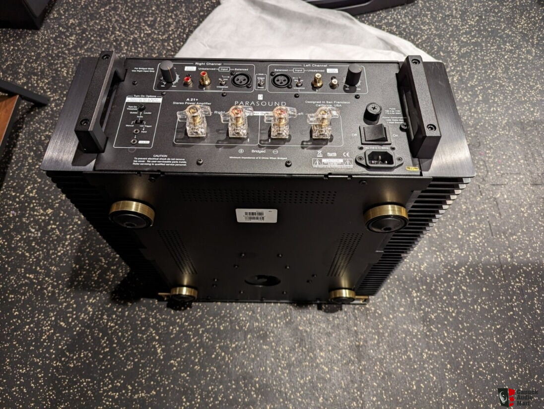 Parasound A21+ Power Amplifier (black) MINT - 2 weeks old Photo ...