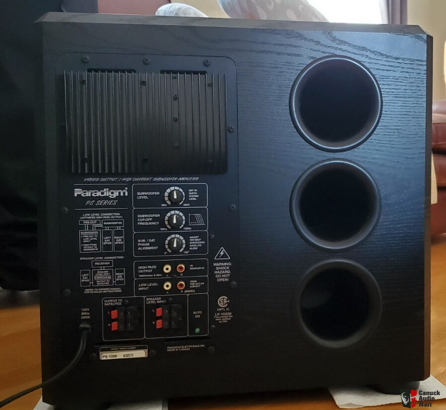 Paradigm PS-1000 SUBWOOFER Photo #4447874 - Canuck Audio Mart
