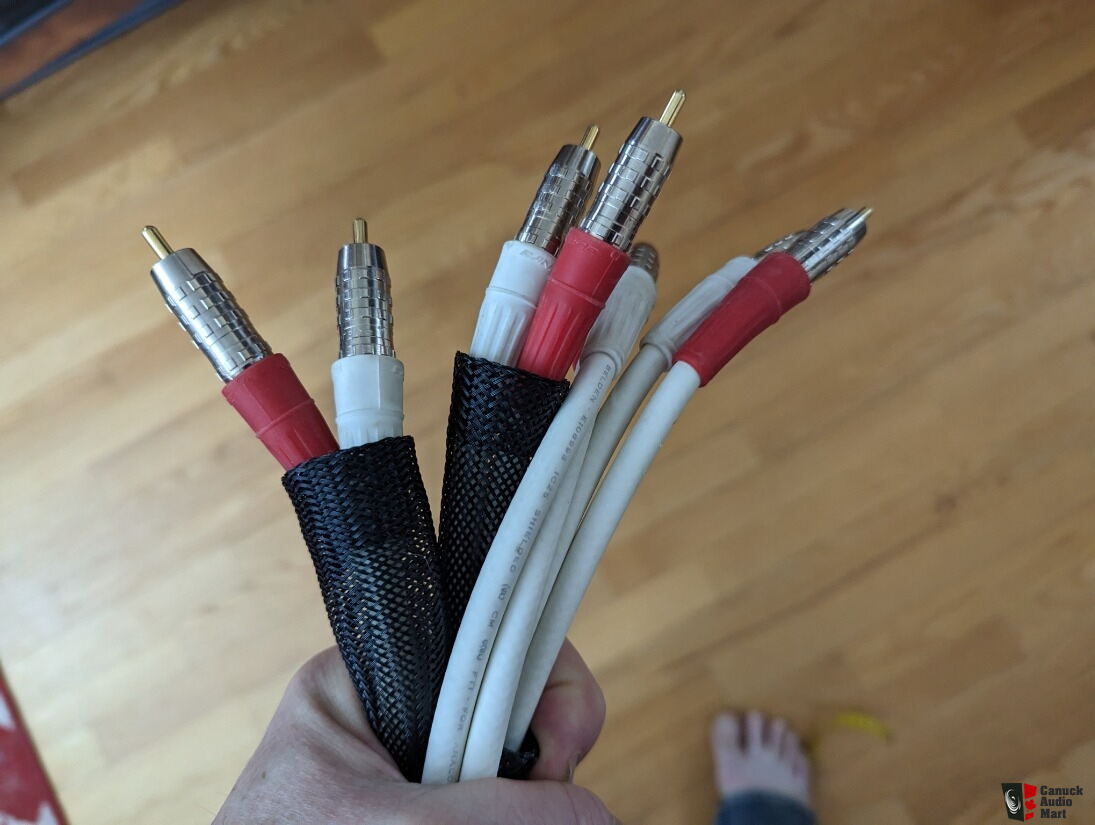 RCA Interconnect Cables - Blue Jean Cables LC1 with Techflex Photo ...