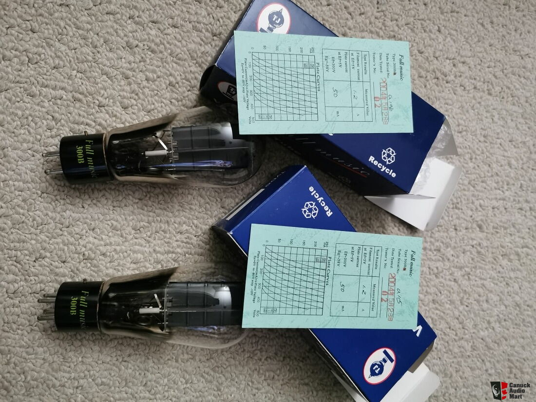 For sale Match Quad Full music ( NOS ) 300B tubes Photo #4454802 - US ...