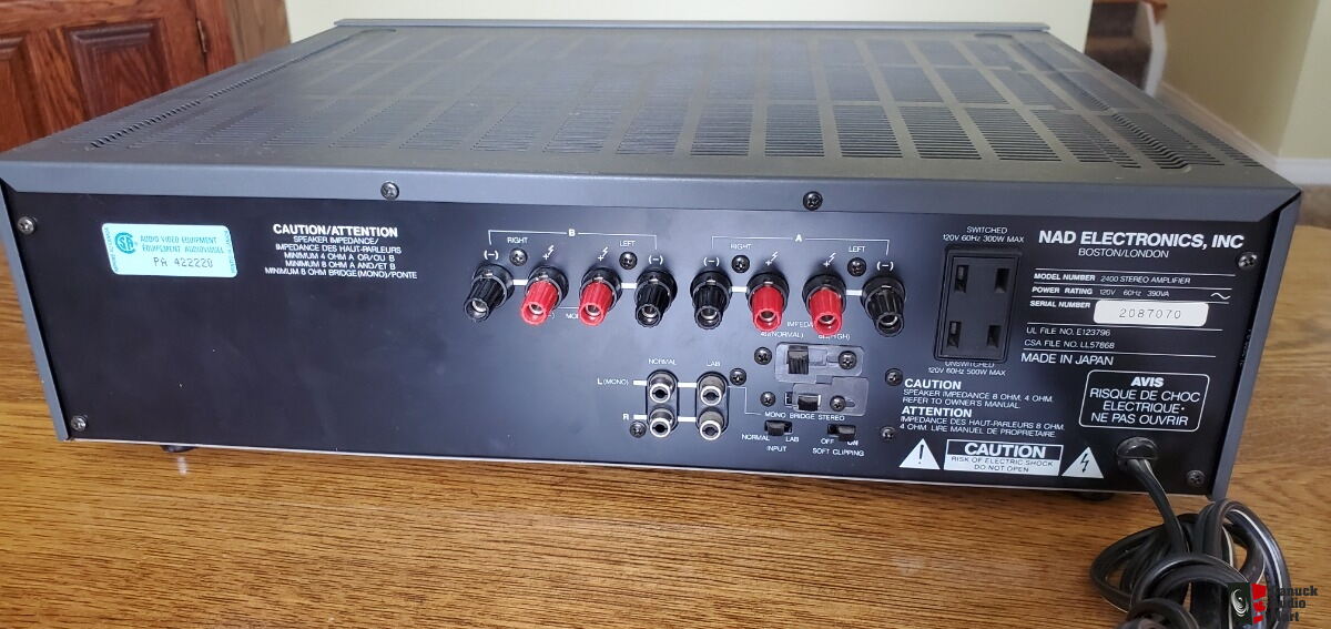 X2) Monitor Series NAD 2400 THX Power envelope Photo #4454935 - Canuck ...