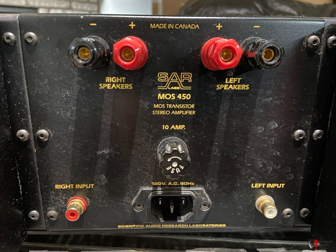 SAR LABS HEX MOSFET Amplifier model MOS 450 with original shipping box ...