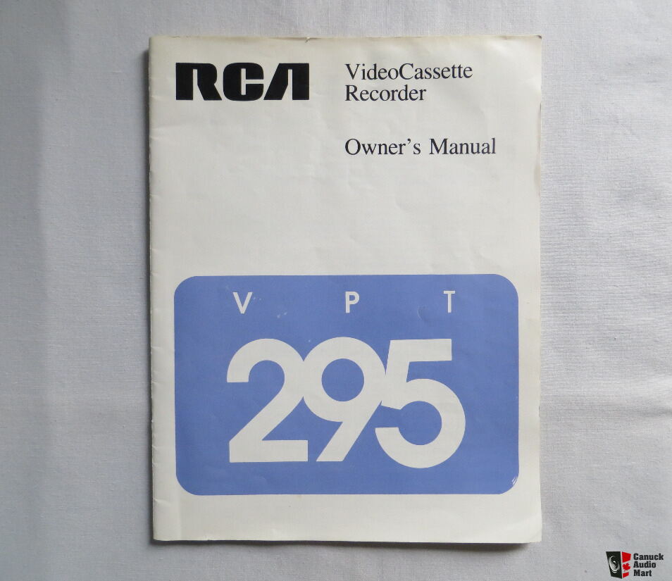 Vintage RCA VPT-295 VCR Photo #4461516 - US Audio Mart