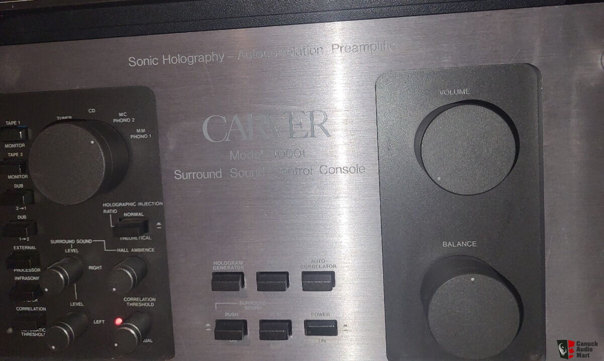 Carver 4000t Control Console/Preamplifier Photo #4461690 - Canuck Audio ...