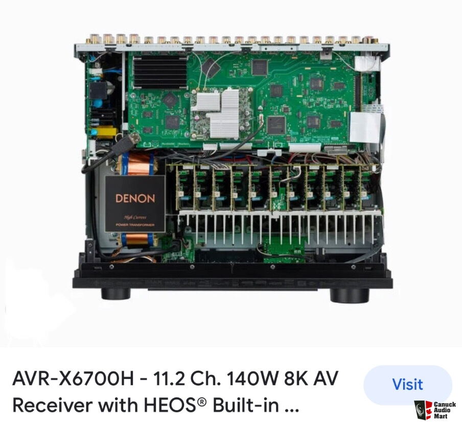 Denon AVR-X6700H 11.2 Channel 8K Ultra HD Network AV Receiver Photo ...