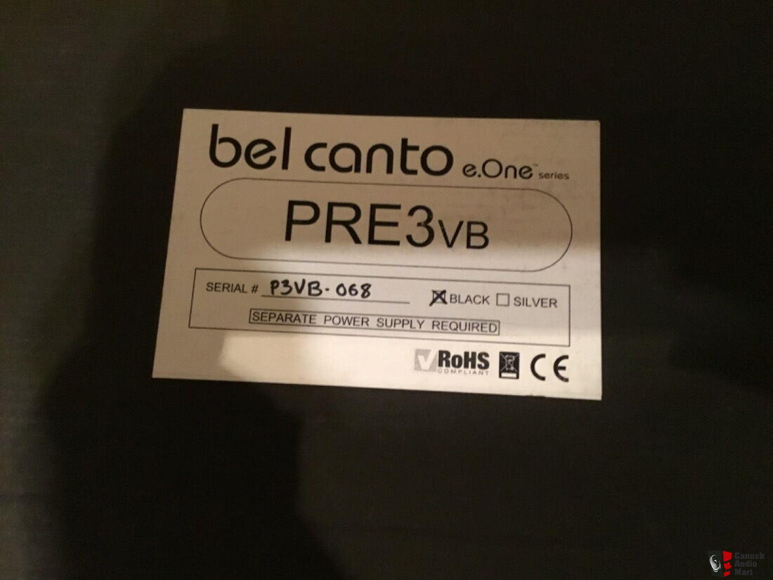 bel canto e.one pre 3vb preamplifier Photo #4466004 - Canuck Audio Mart