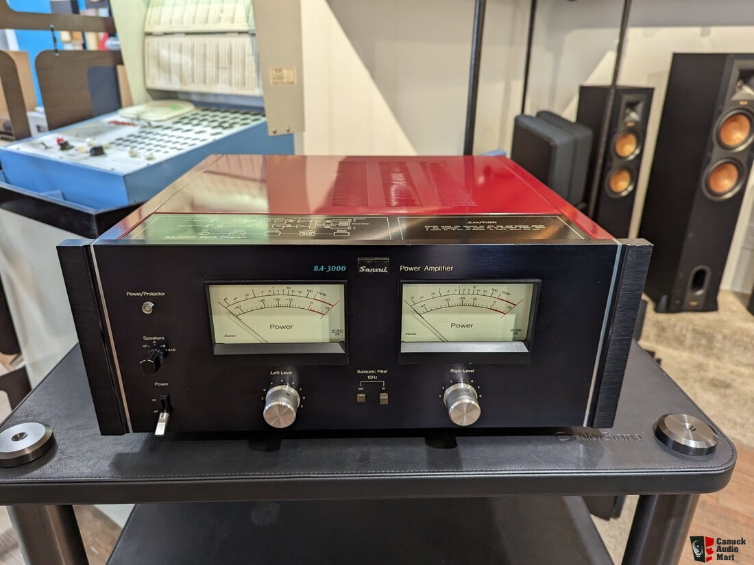 Sansui BA-3000 Professional Series Power Amp (Red/Black): GOOD ...