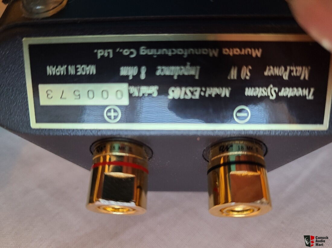 Murata ES-105 Super Tweeters Photo #4475991 - Canuck Audio Mart