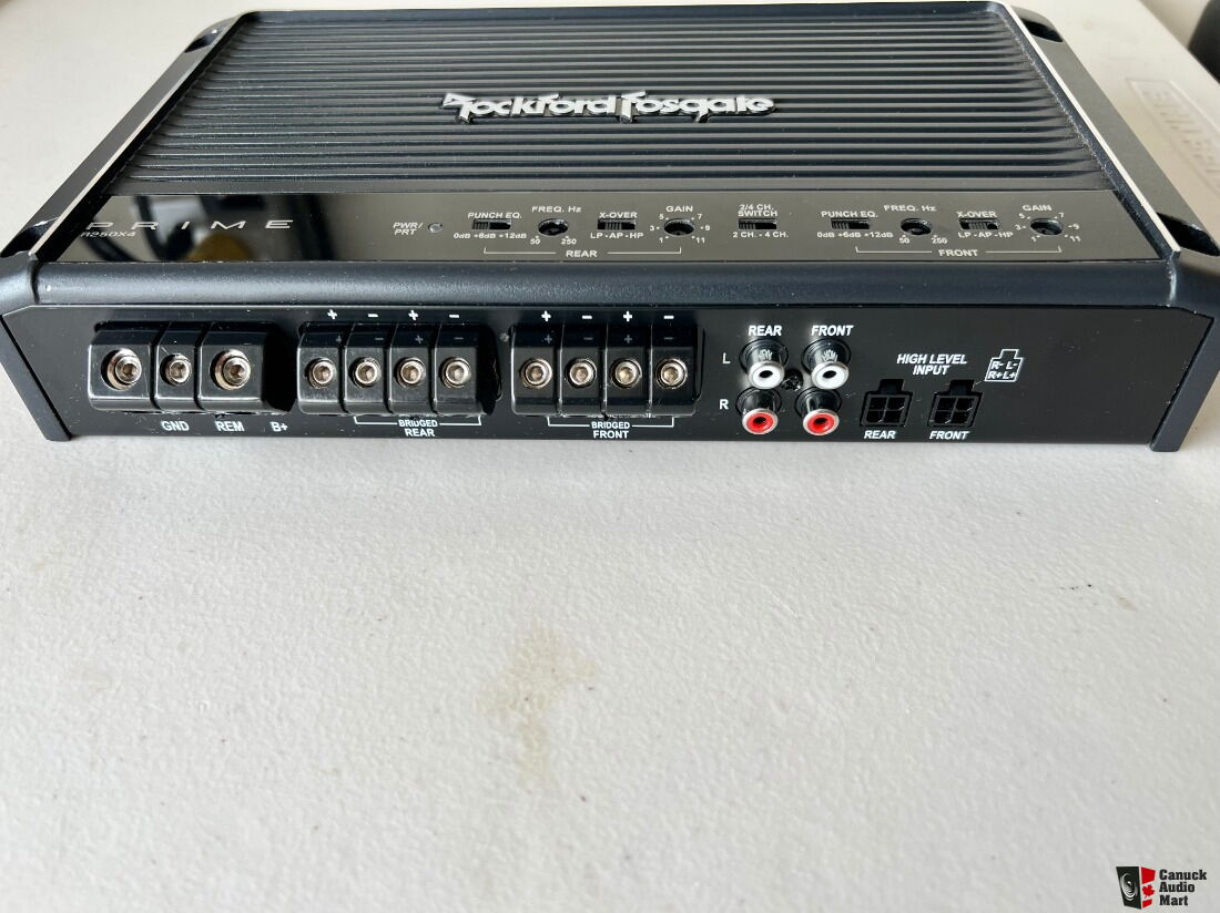 ROCKFORD Fosgate Prime R250X4 - 4-Channel Car Amplifier - Mint - Like ...