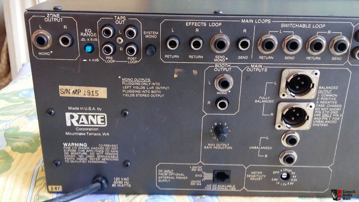 RANE -- MP 24 Mixer Preamplificateur Photo #4480560 - Canuck Audio Mart