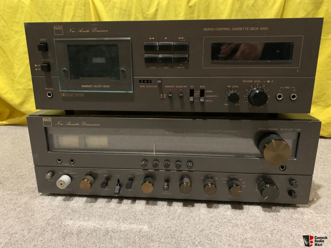 NAD 7080 receiver and NAD 6100 cassette deck For Sale - UK Audio Mart