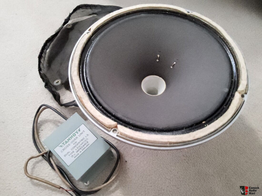 SINGLE Tannoy 12in. Silver Dual Concentric Driver with Tannoy Crossover ...
