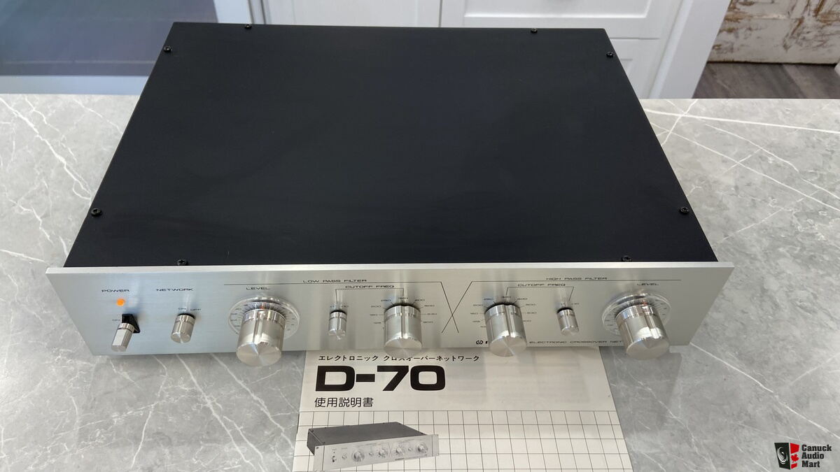 Pioneer D70 nice ELECTRONIC CROSSOVER and manuals 120V,,,fit spec-2 4 ...