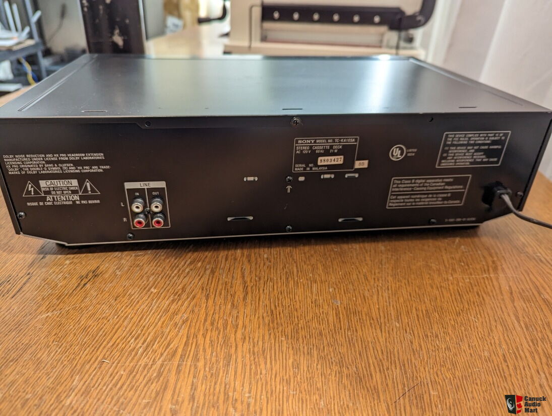 Sony KA1ESA 3 head cassette player Photo #4505191 - US Audio Mart