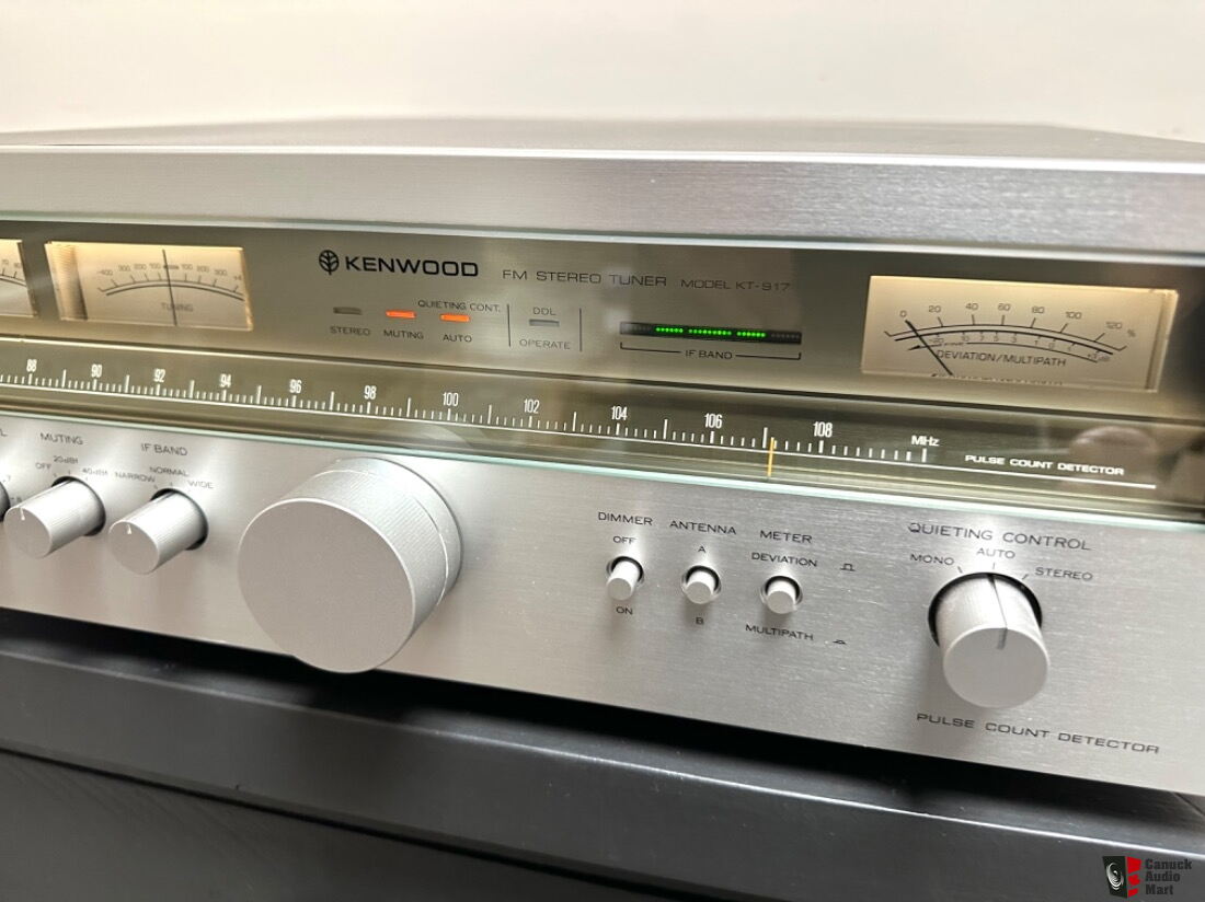 Kenwood KT-917 FM Stereo Tuner Audiophile Quality Top Of The Line Tuner ...