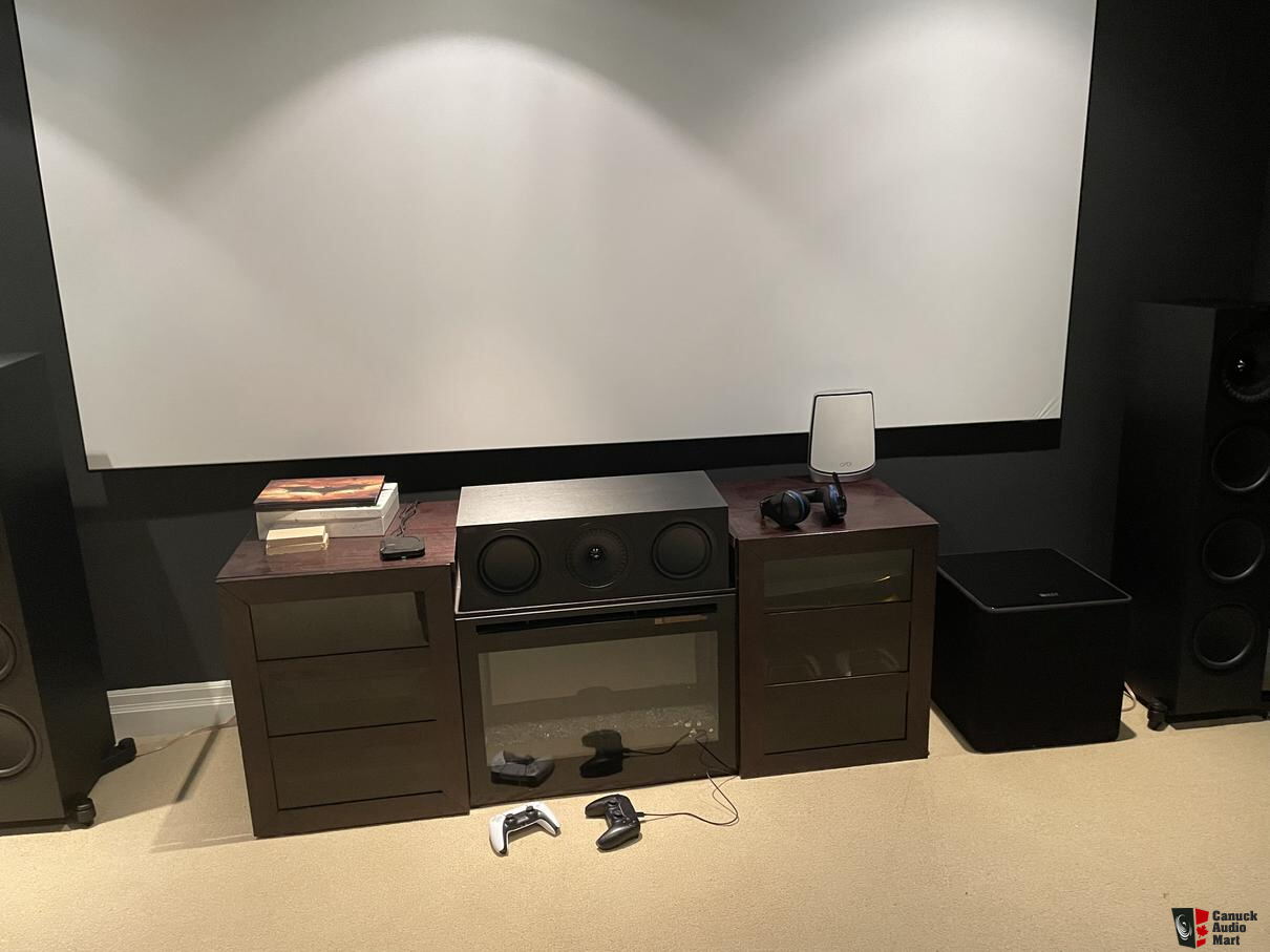 Kef Q950 Towers, q650c Center and Cube12 Subwoofer For Sale - UK Audio Mart
