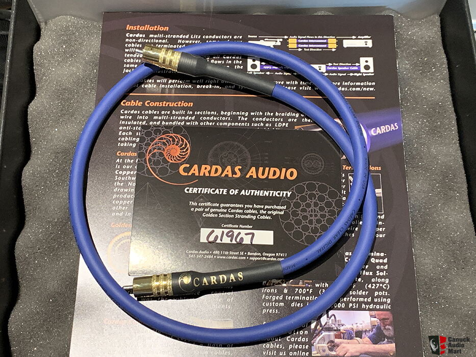 Cardas Clear 1M RCA Digital Cable SEE PHOTO Dealer Ad - Canuck Audio Mart