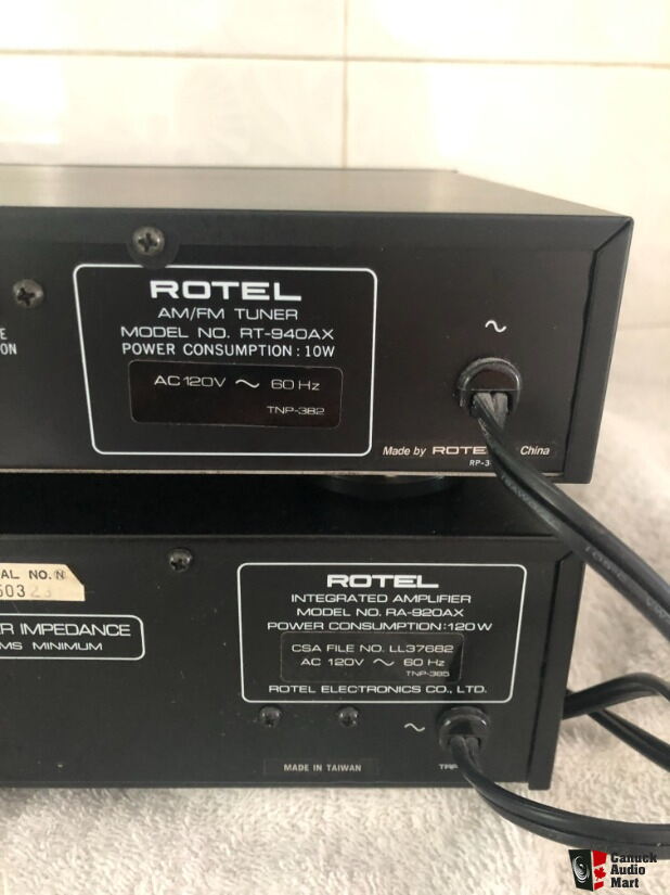 Rotel RA-920 AX Integrated Amp and RT-940AX Tuner Photo #4516059 - UK ...