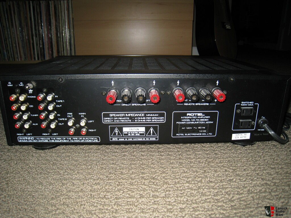 Rotel RA-980BX Integrated Amplifier with Onboard Phono Stage