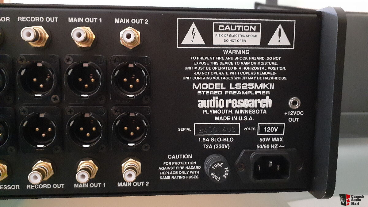 Audio Research LS-25 Mark II Tube Preamplifier - PENDING SALE TO BEN ...