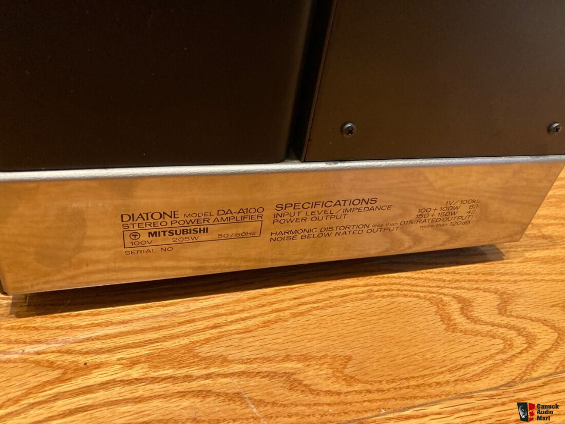Diatone DA A100 high end power amplifier...REDUCED ! Photo #4525471 ...